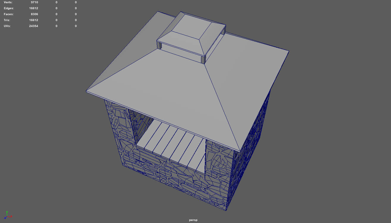 Low Poly Barbecue - 3D Model by ViperJr3D