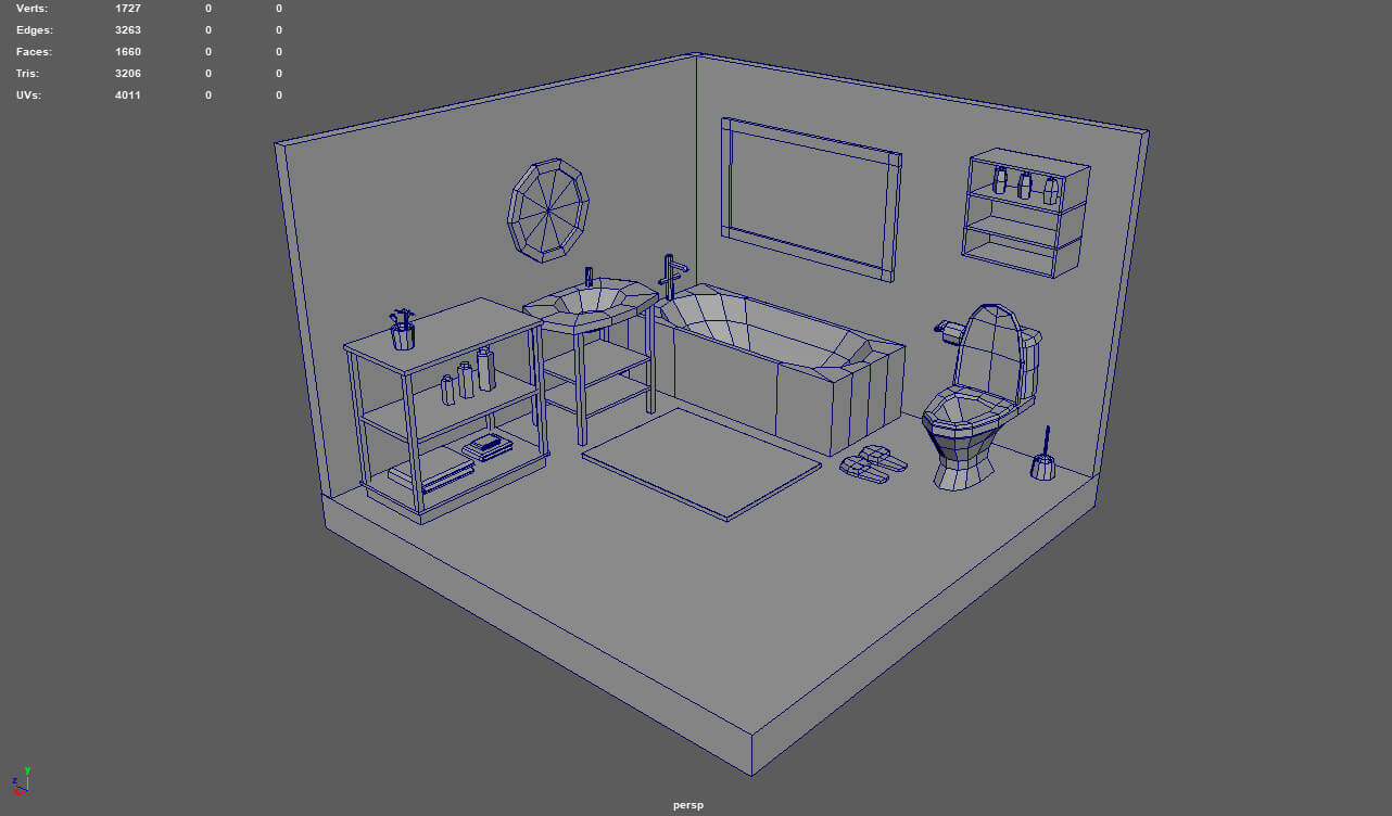 Low Poly Bathroom Pack 01 - 3D Model by ViperJr3D