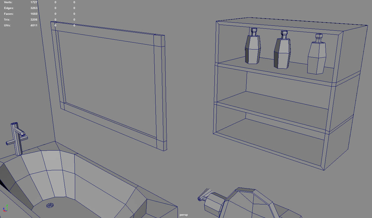 Low Poly Bathroom Pack 01 - 3D Model by ViperJr3D
