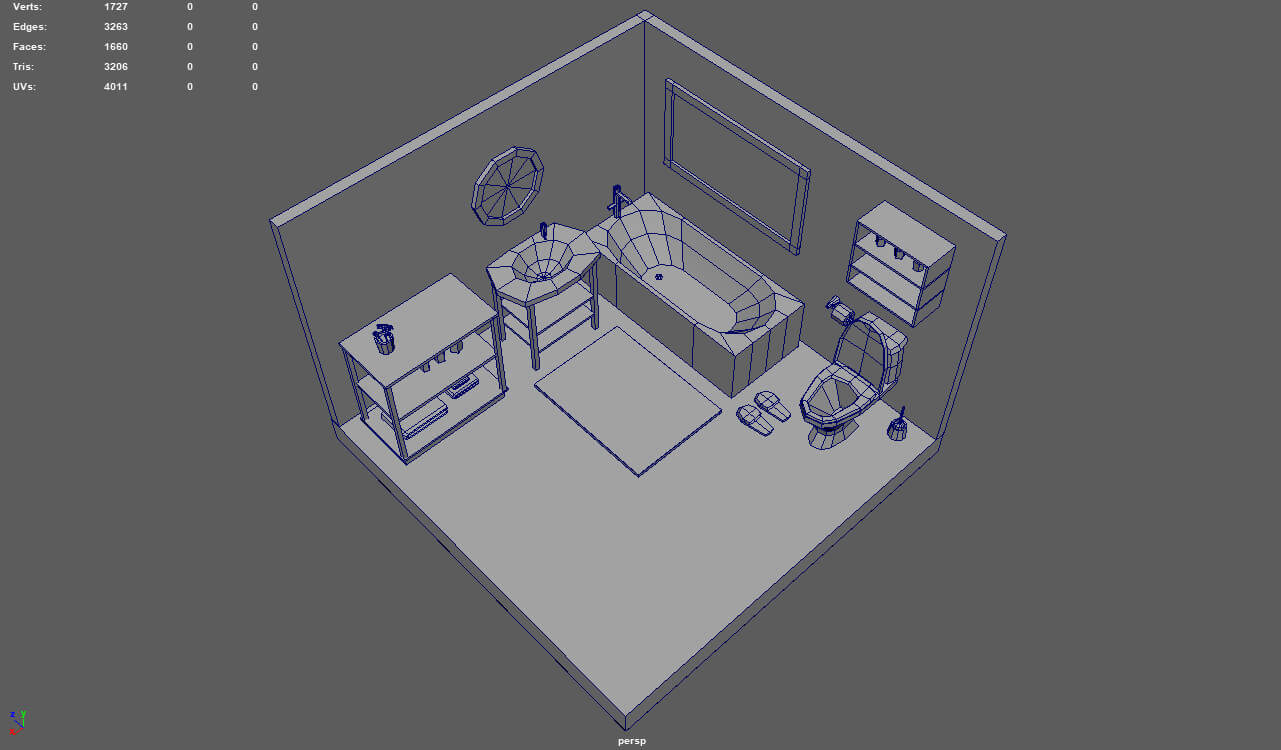 Low Poly Bathroom Pack 01 - 3D Model by ViperJr3D