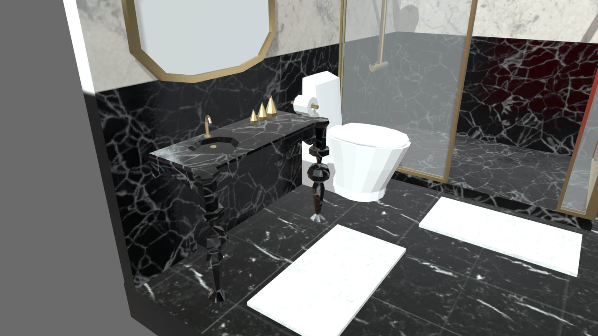 Low Poly Bathroom Pack 02 - 3D Model by ViperJr3D