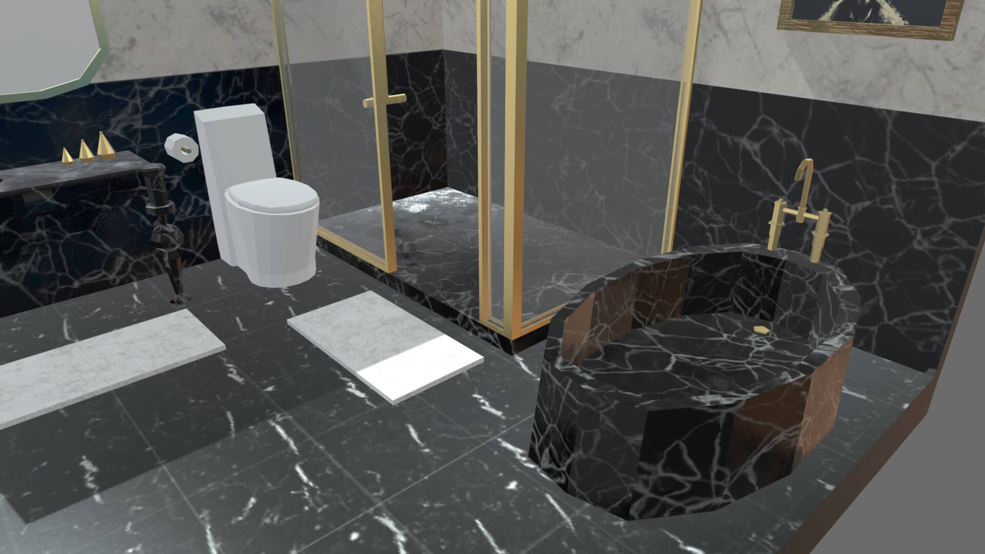 Low Poly Bathroom Pack 02 - 3D Model by ViperJr3D