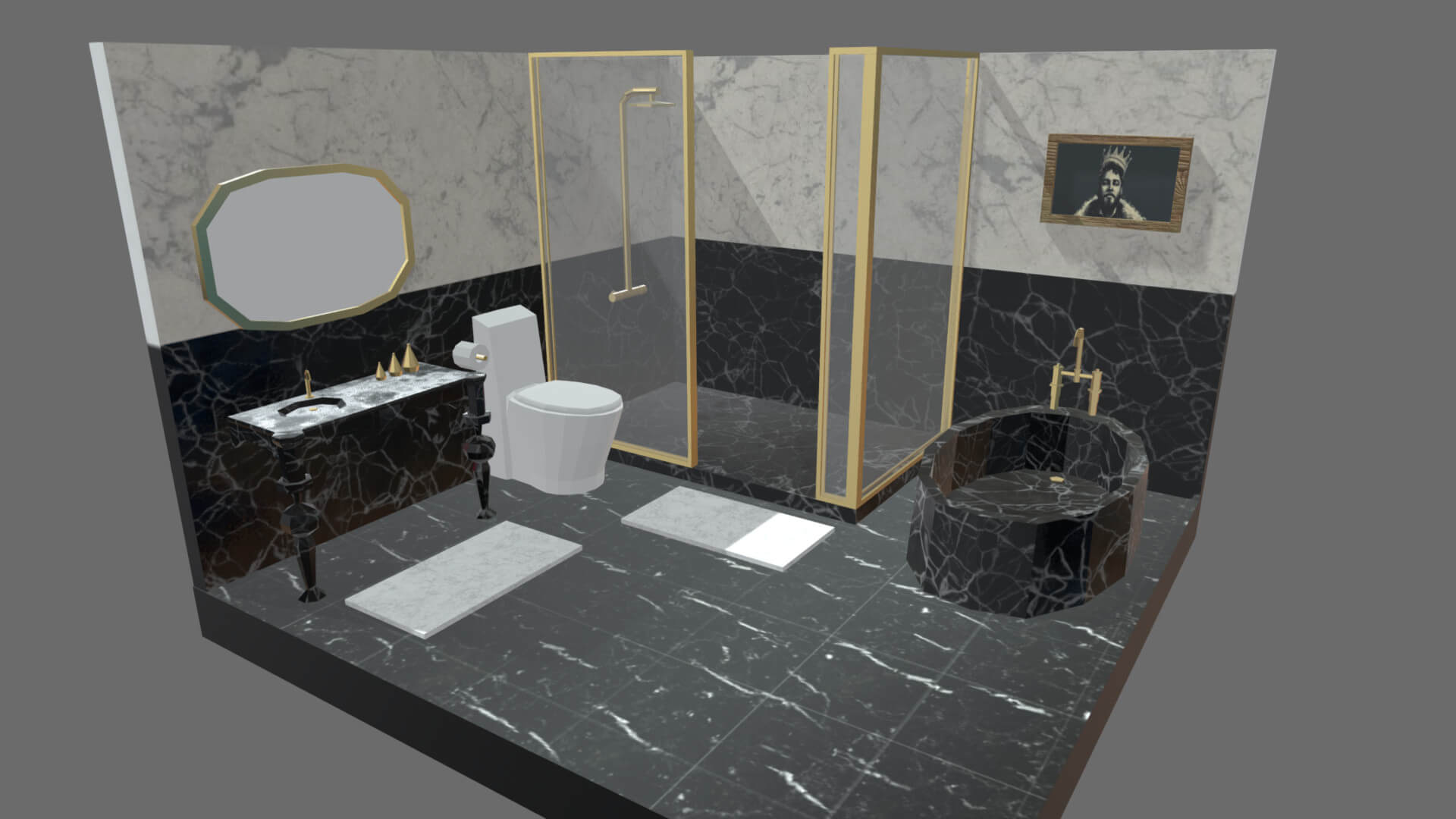 Low Poly Bathroom Pack 02 - 3D Model by ViperJr3D