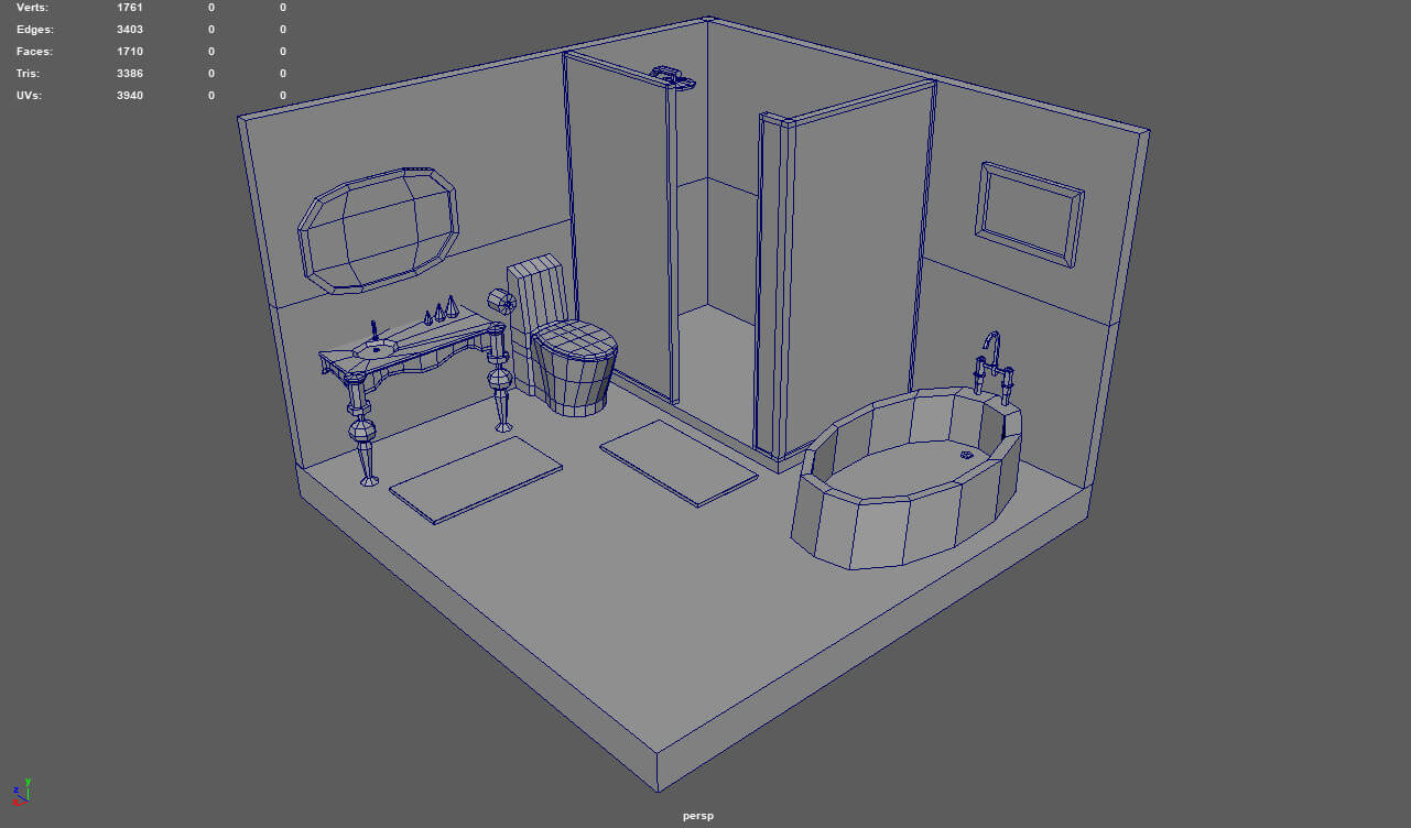 Low Poly Bathroom Pack 02 - 3D Model by ViperJr3D