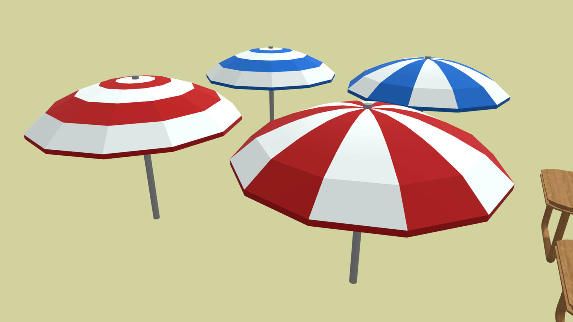 Low Poly Beach Pack - 3D Model by ViperJr3D