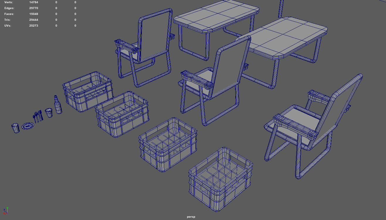 Low Poly Beach Pack - 3D Model by ViperJr3D