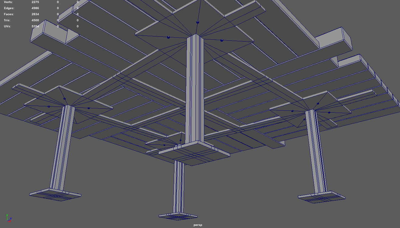 Low Poly Bench 01 - 3D Model by ViperJr3D