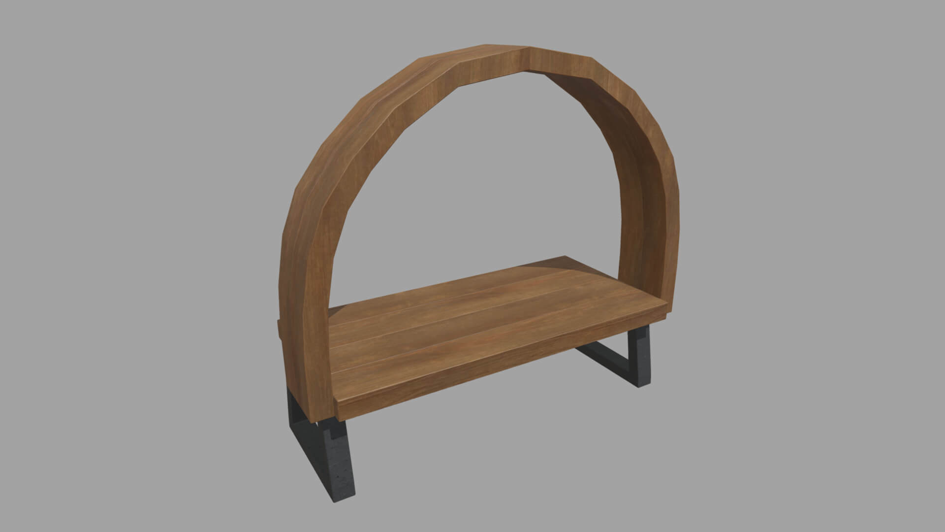 Low Poly Bench 010 - 3D Model by ViperJr3D