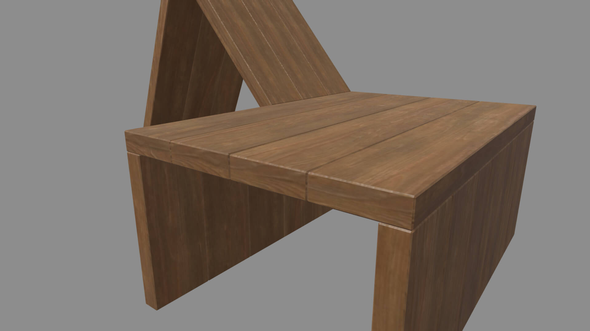Low Poly Bench 07 - 3D Model by ViperJr3D