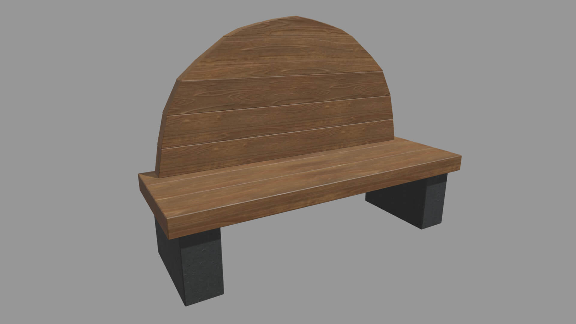 Low Poly Bench 08 - 3D Model by ViperJr3D