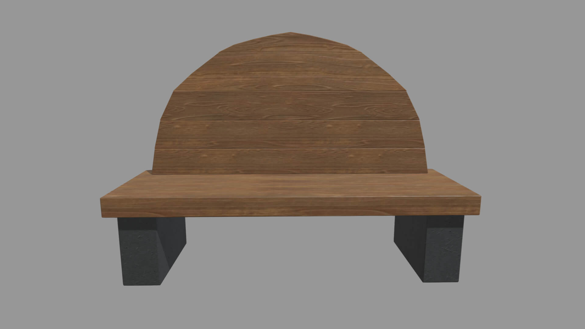 Low Poly Bench 08 - 3D Model by ViperJr3D