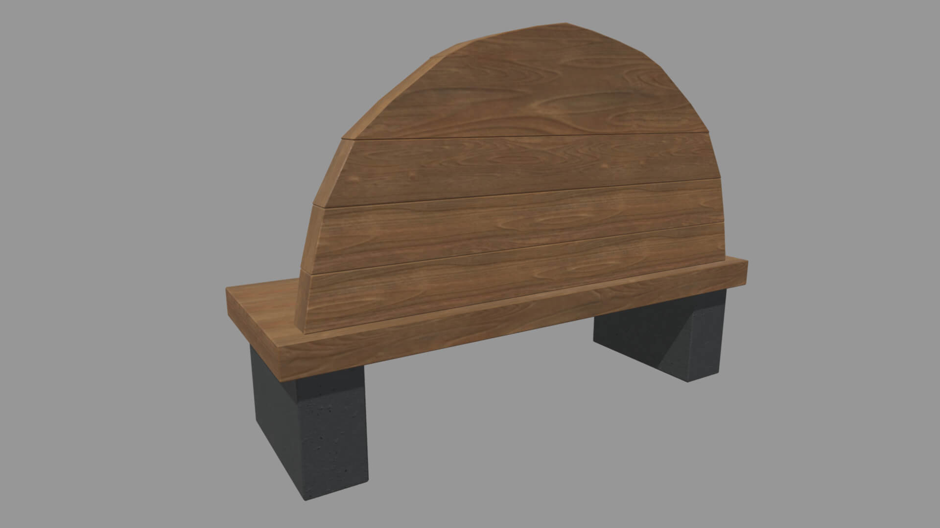 Low Poly Bench 08 - 3D Model by ViperJr3D