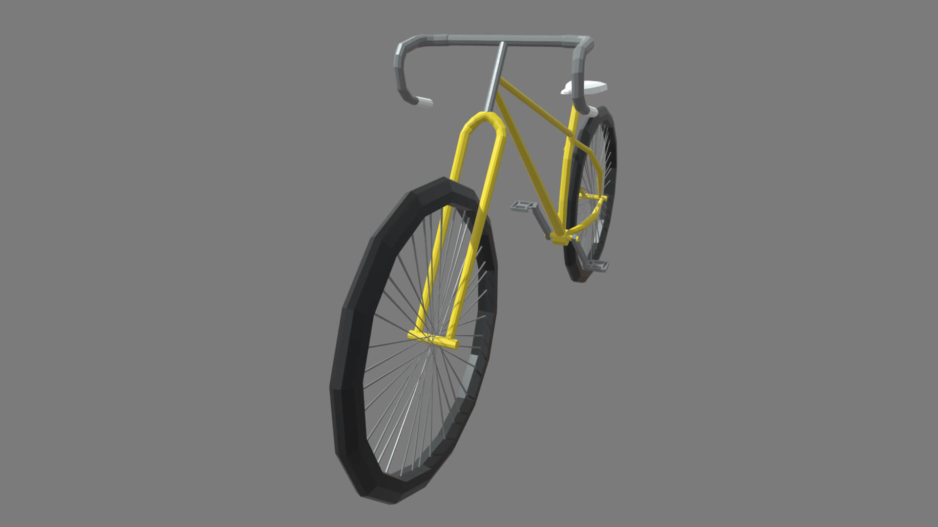 Low Poly Bicycle 02 - 3D Model by ViperJr3D