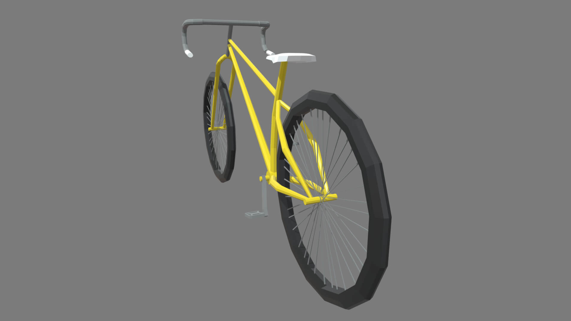 Low Poly Bicycle 02 - 3D Model by ViperJr3D