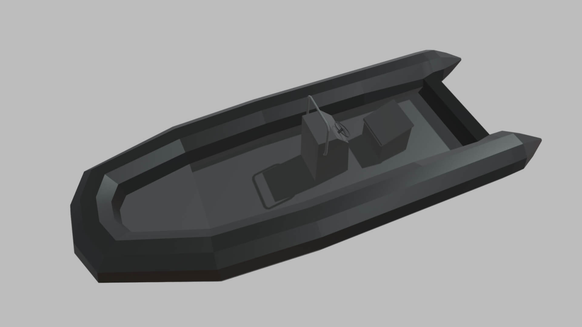 Low Poly Boat 02 - 3D Model by ViperJr3D