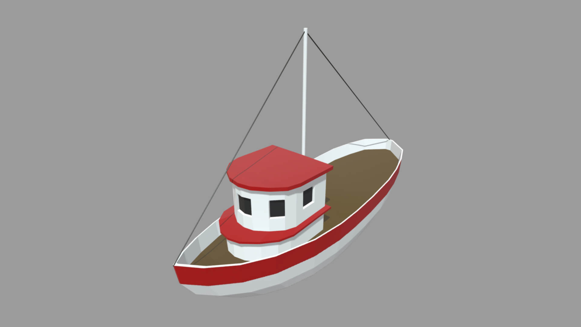 Low Poly Boat 03 - 3D Model by ViperJr3D