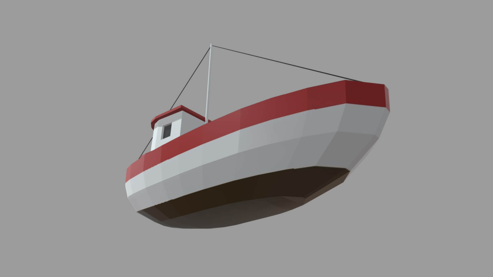 Low Poly Boat 03 - 3D Model by ViperJr3D