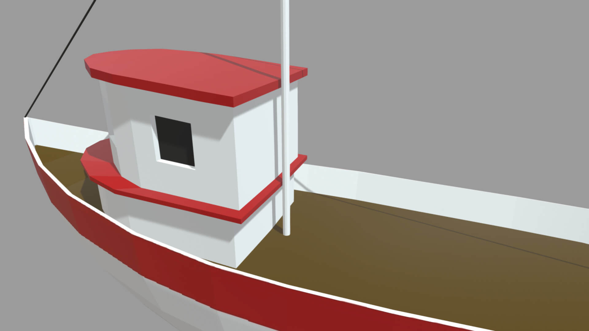 Low Poly Boat 03 - 3D Model by ViperJr3D
