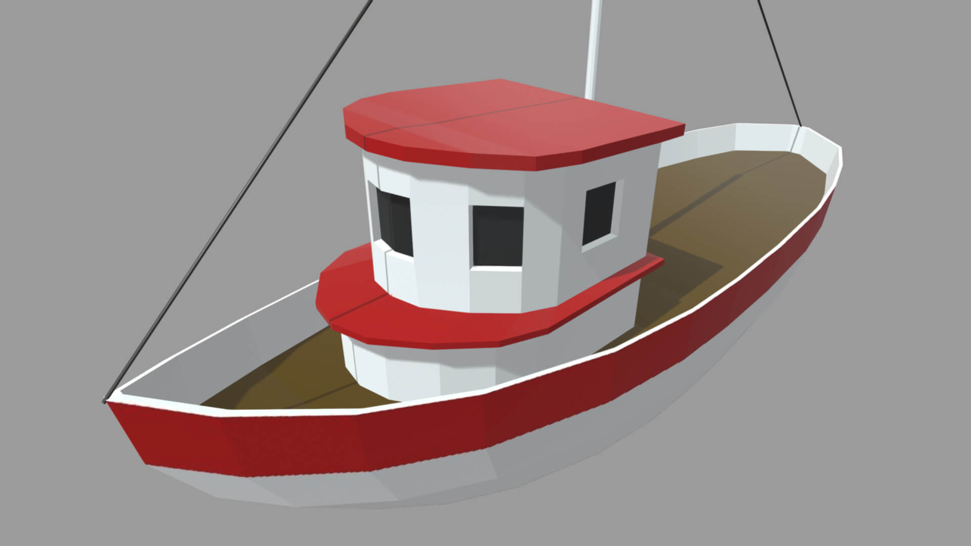 Low Poly Boat 03 - 3D Model by ViperJr3D