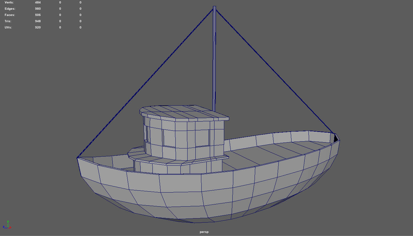 Low Poly Boat 03 - 3D Model by ViperJr3D