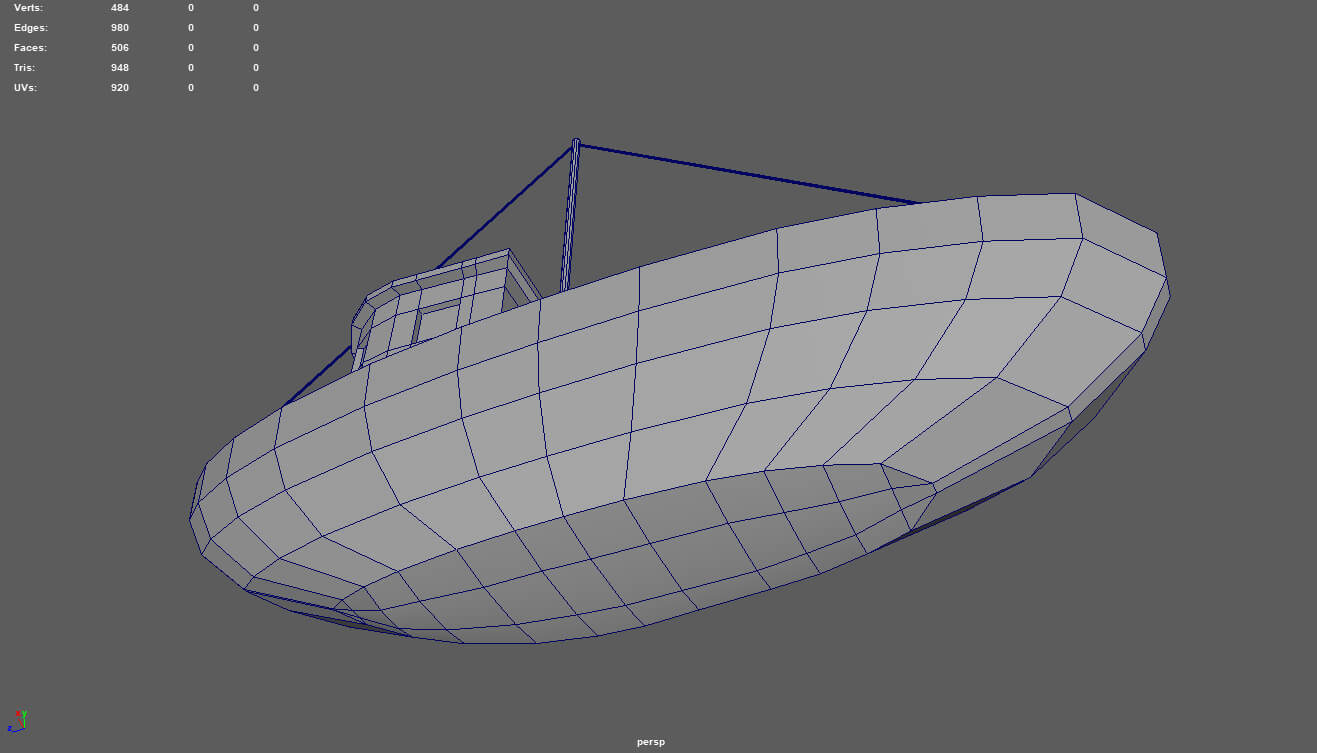 Low Poly Boat 03 - 3D Model by ViperJr3D