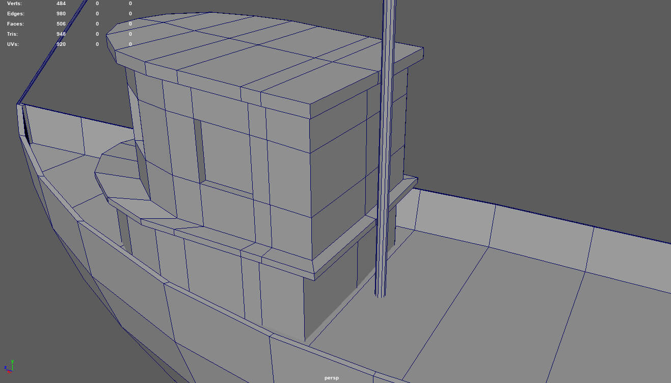 Low Poly Boat 03 - 3D Model by ViperJr3D