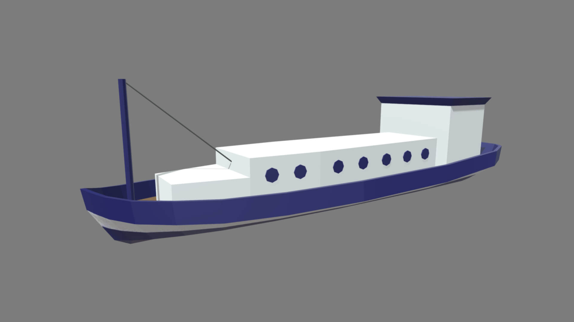 Low Poly Boat 04 - 3D Model by ViperJr3D