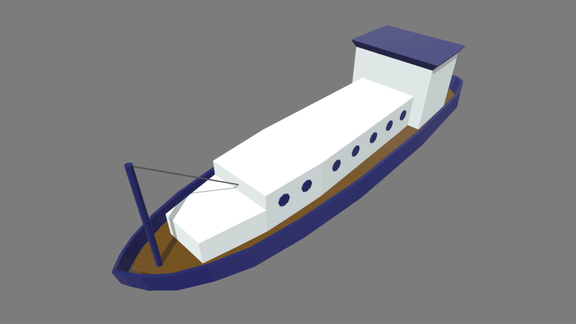 Low Poly Boat 04 - 3D Model by ViperJr3D