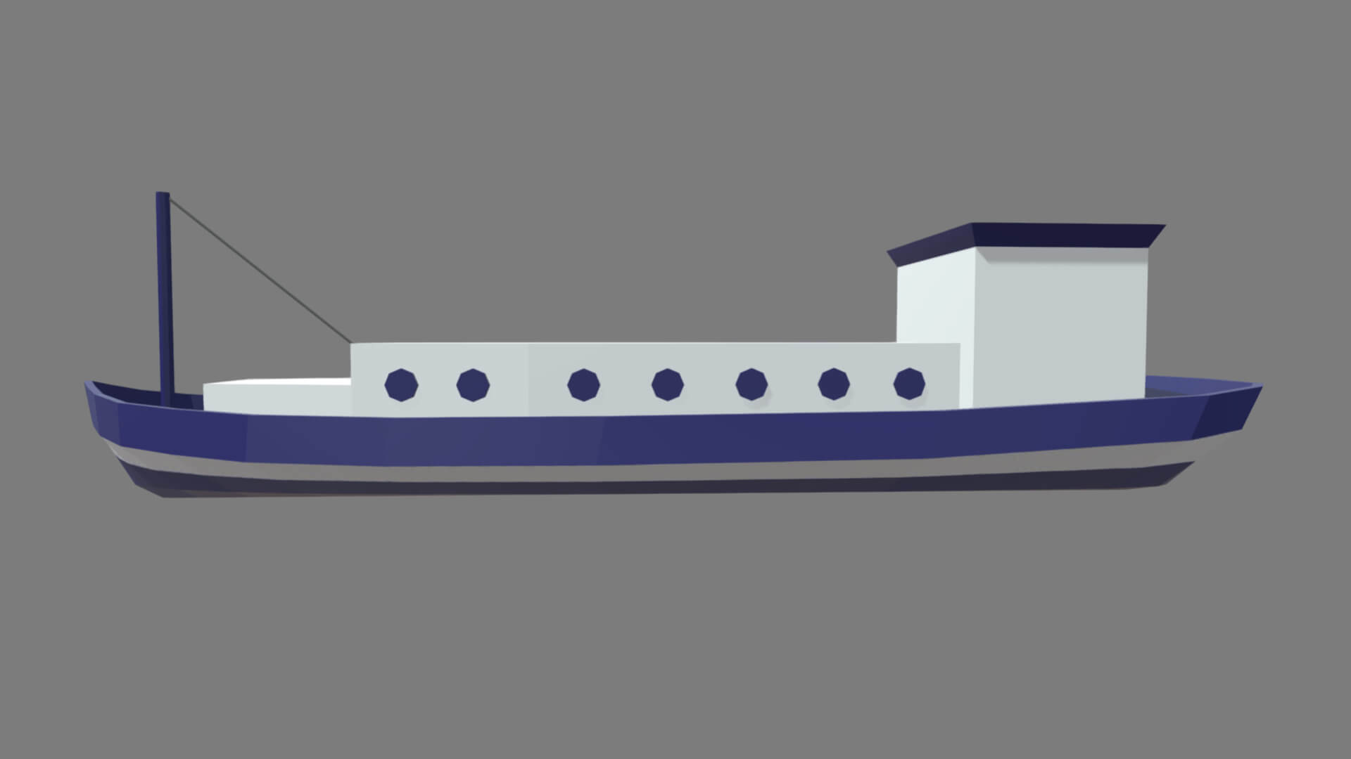 Low Poly Boat 04 - 3D Model by ViperJr3D