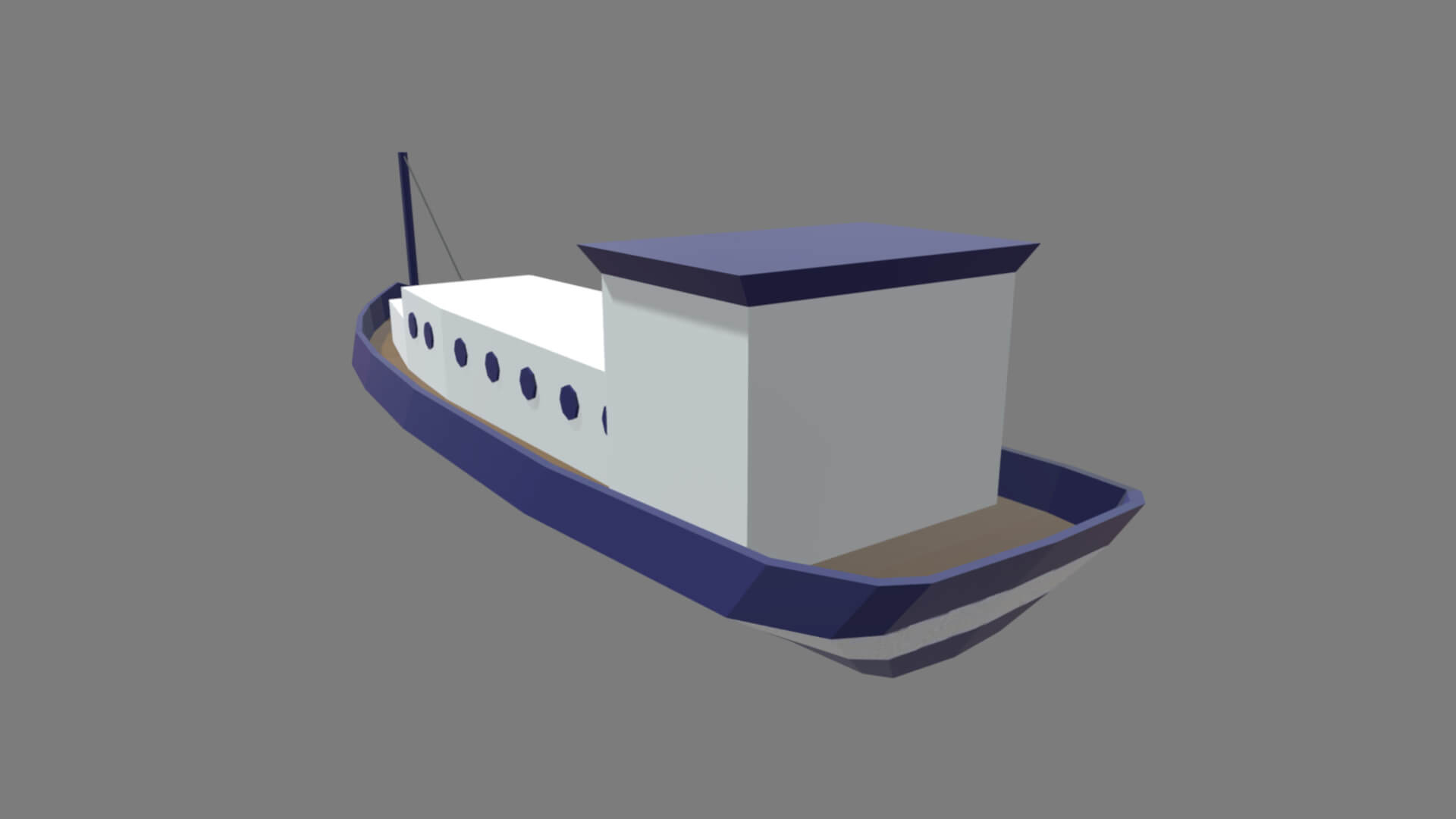 Low Poly Boat 04 - 3D Model by ViperJr3D