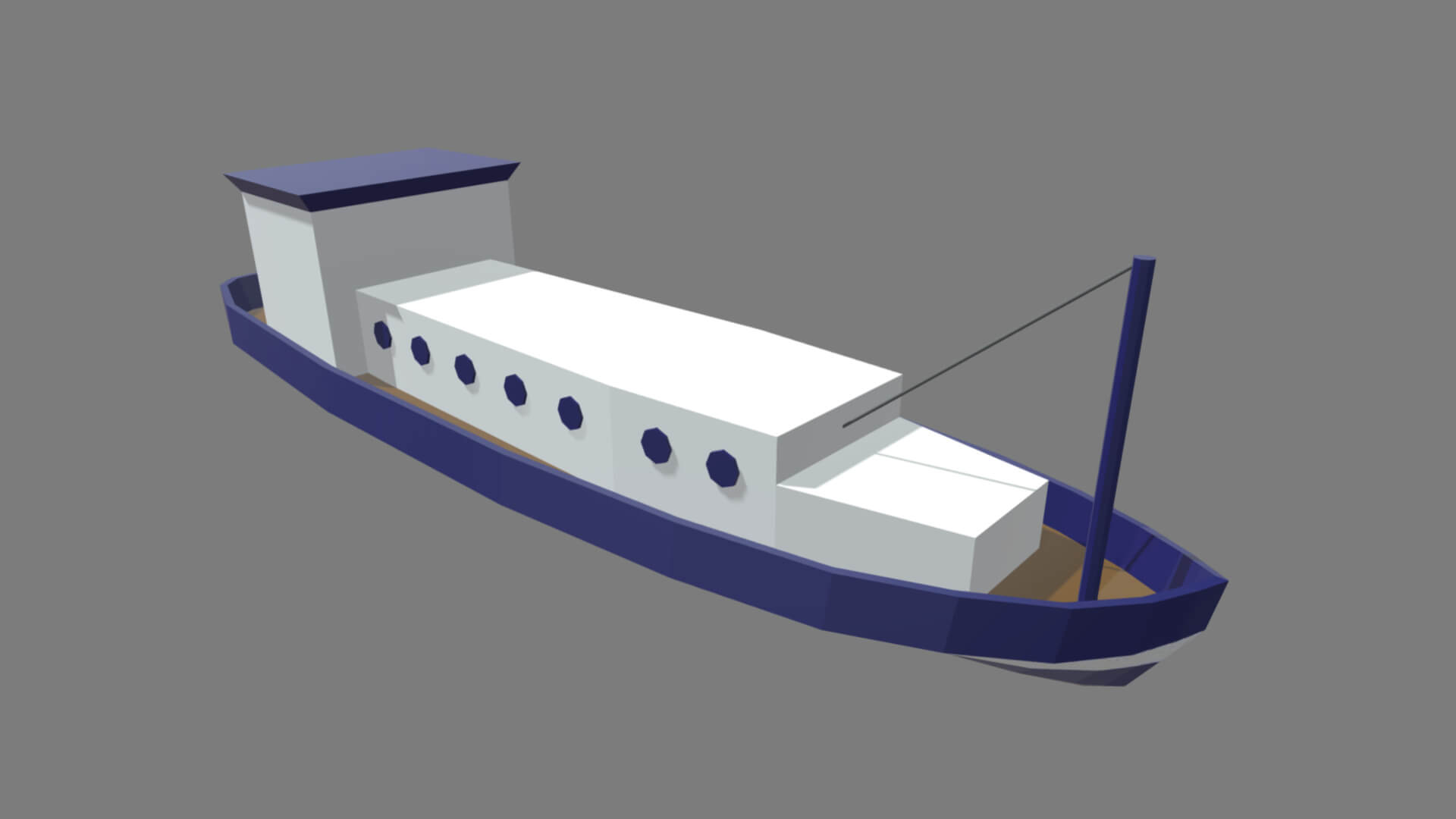 Low Poly Boat 04 - 3D Model by ViperJr3D