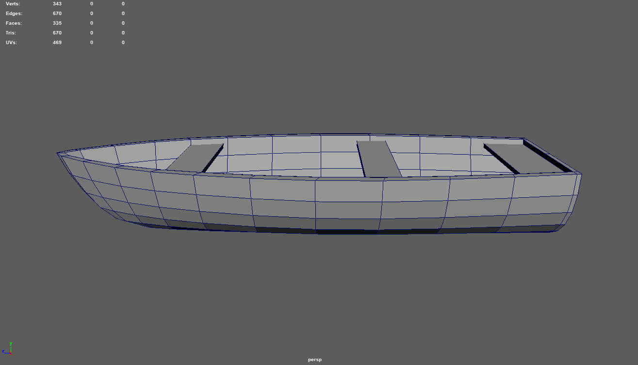 Low Poly Boat 05 - 3D Model by ViperJr3D