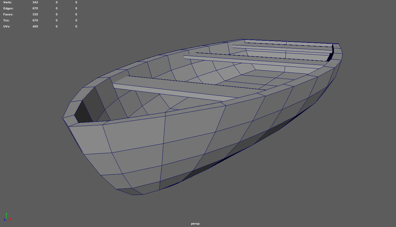 Low Poly Boat 05 - 3D Model by ViperJr3D