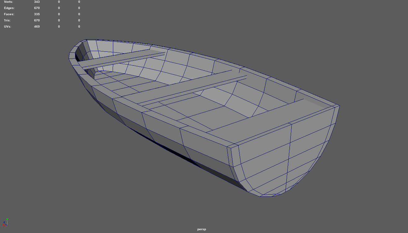 Low Poly Boat 05 - 3D Model by ViperJr3D