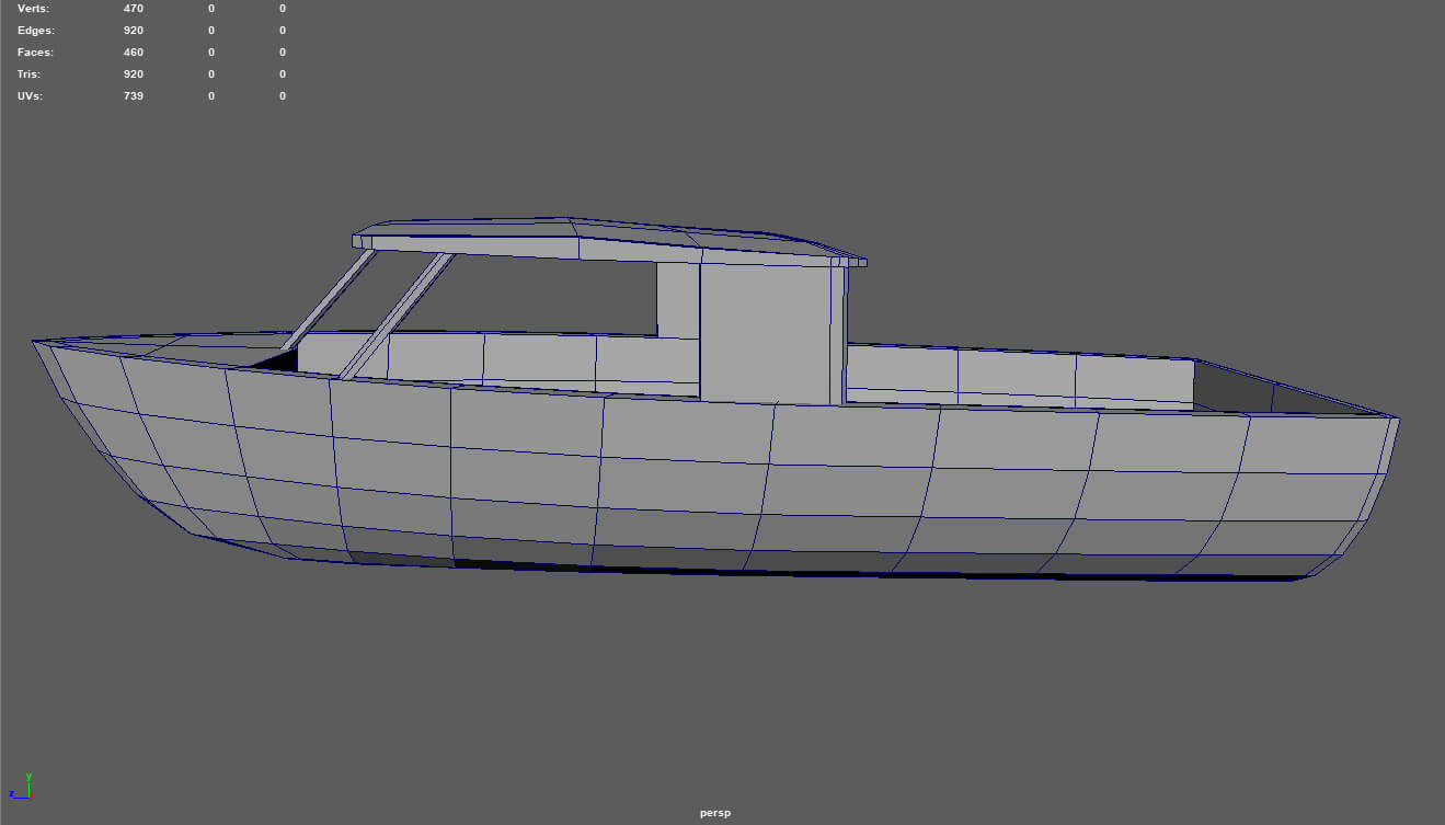 Low Poly Boat 06 - 3D Model by ViperJr3D