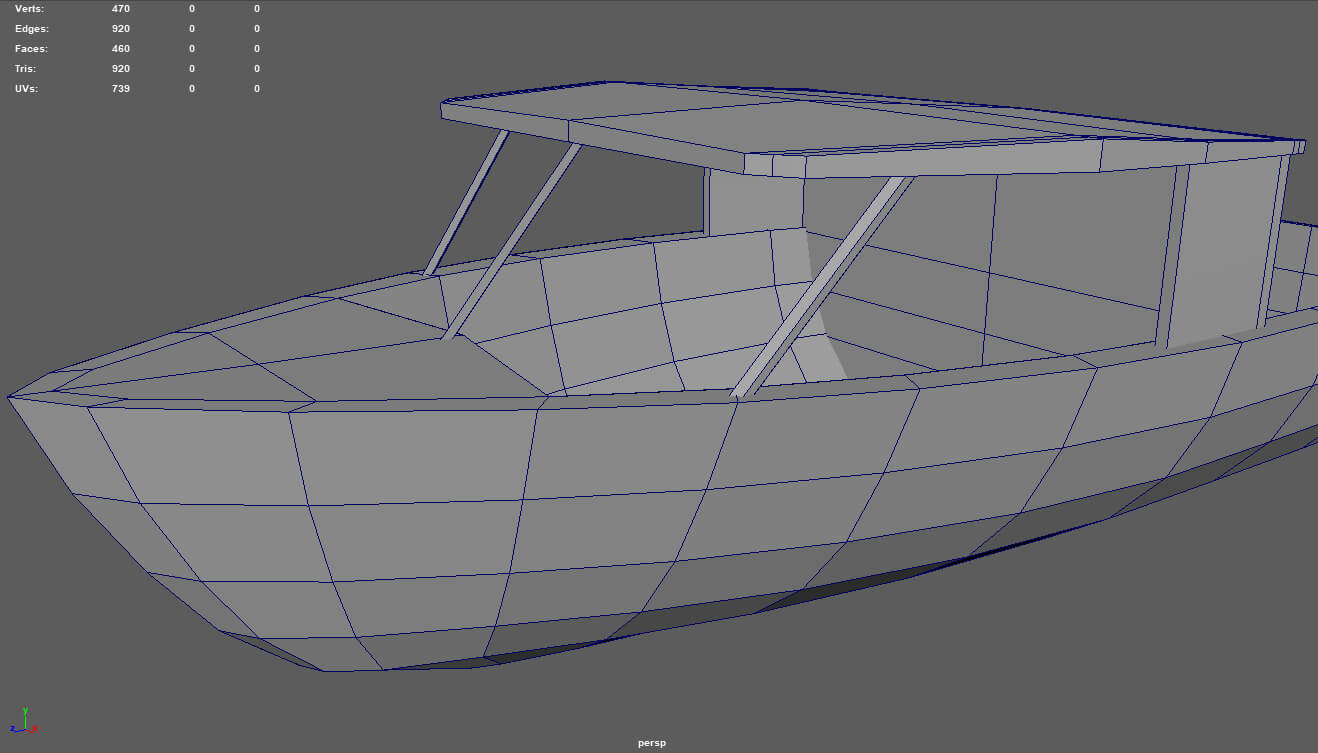 Low Poly Boat 06 - 3D Model by ViperJr3D