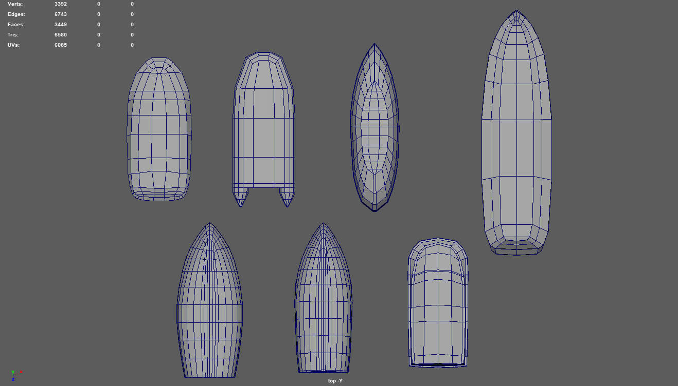 Low Poly Boats Pack 01 - 3D Model by ViperJr3D