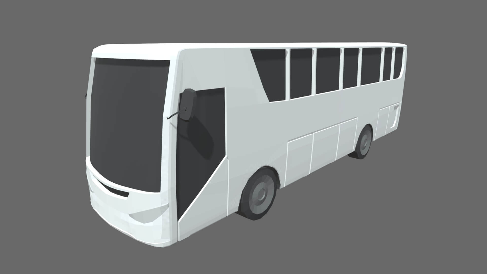 Low Poly Bus 01 - 3D Model by ViperJr3D