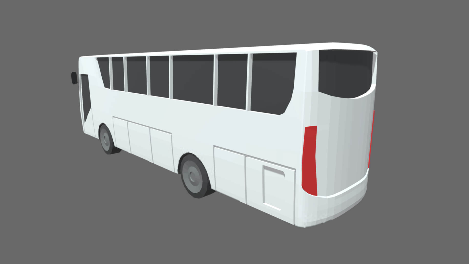 Low Poly Bus 01 - 3D Model by ViperJr3D