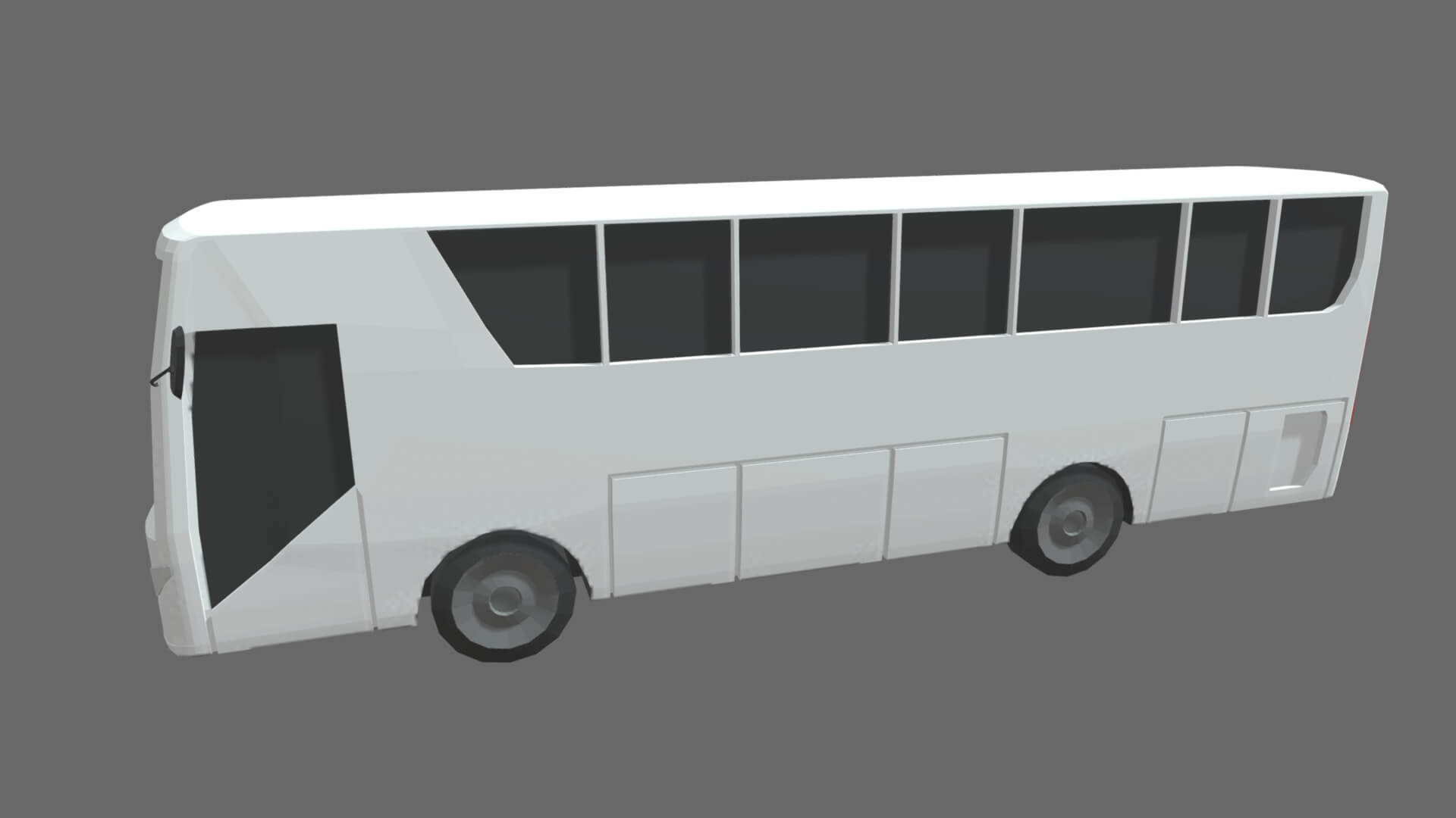 Low Poly Bus 01 - 3D Model by ViperJr3D