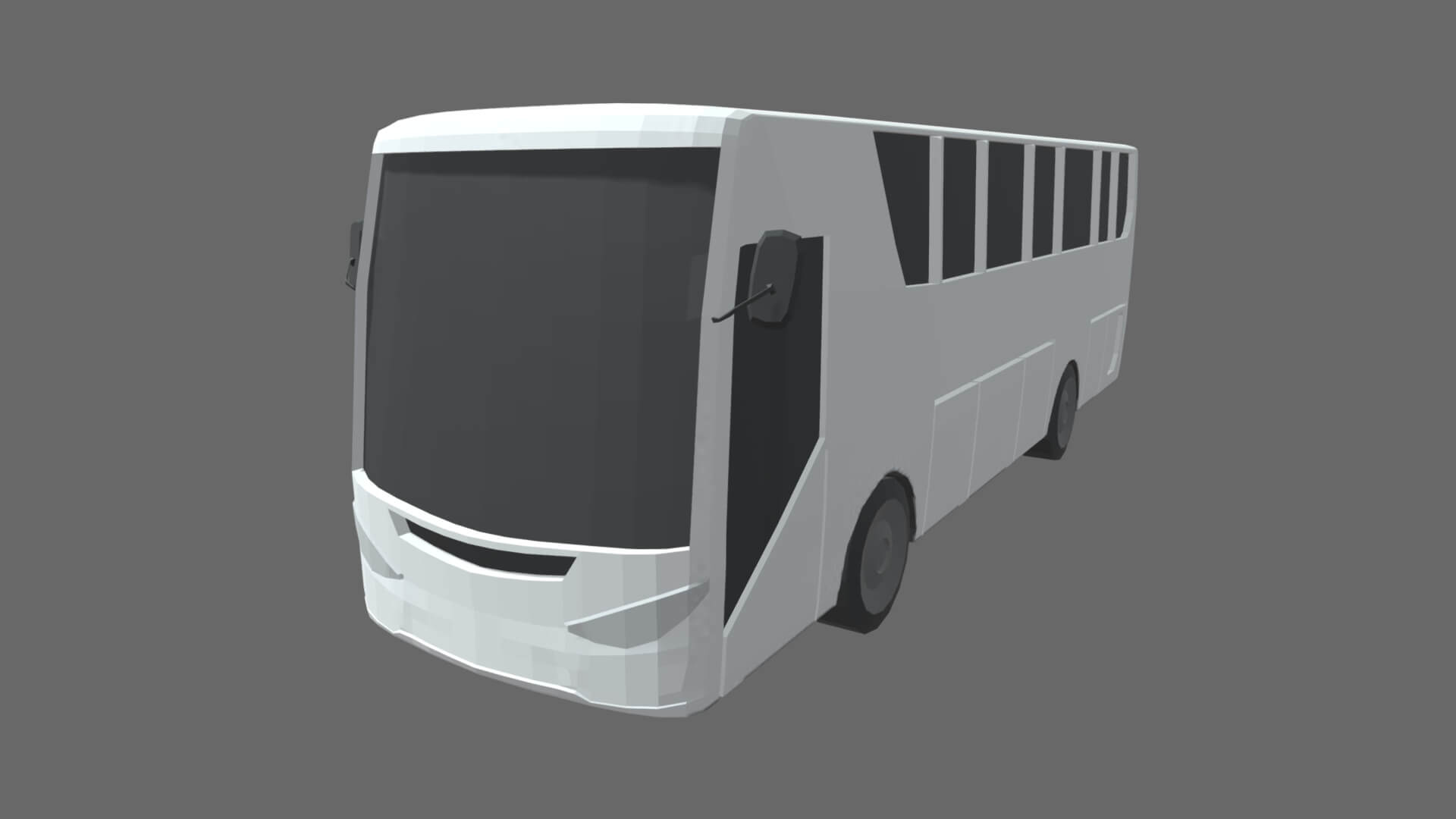 Low Poly Bus 01 - 3D Model by ViperJr3D