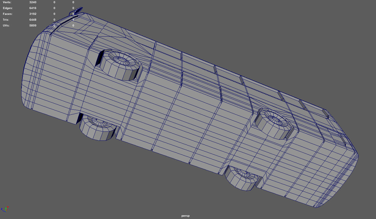 Low Poly Bus 01 - 3D Model by ViperJr3D