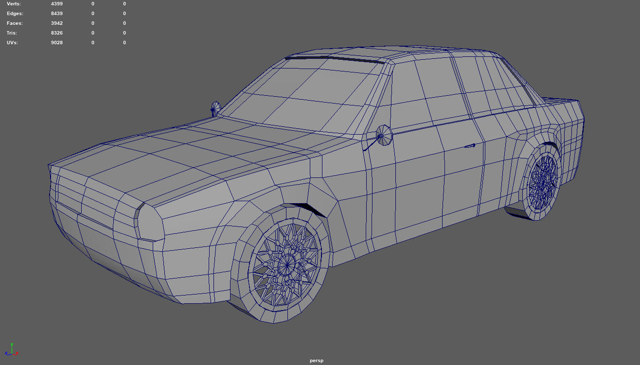 Low Poly Car 01 - 3D Model by ViperJr3D