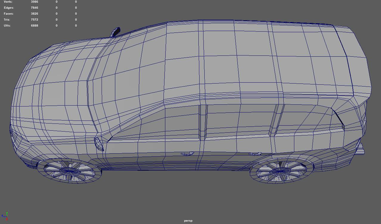 Low Poly Car 02 - 3D Model by ViperJr3D