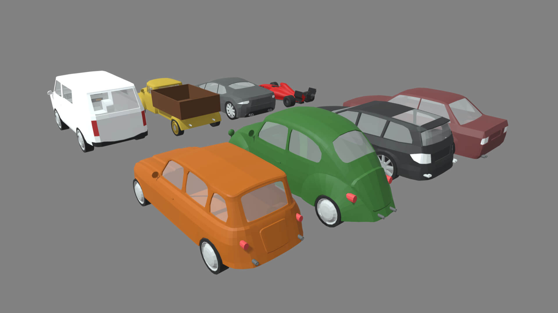 Low Poly Cars Pack 01 - 3D Model by ViperJr3D