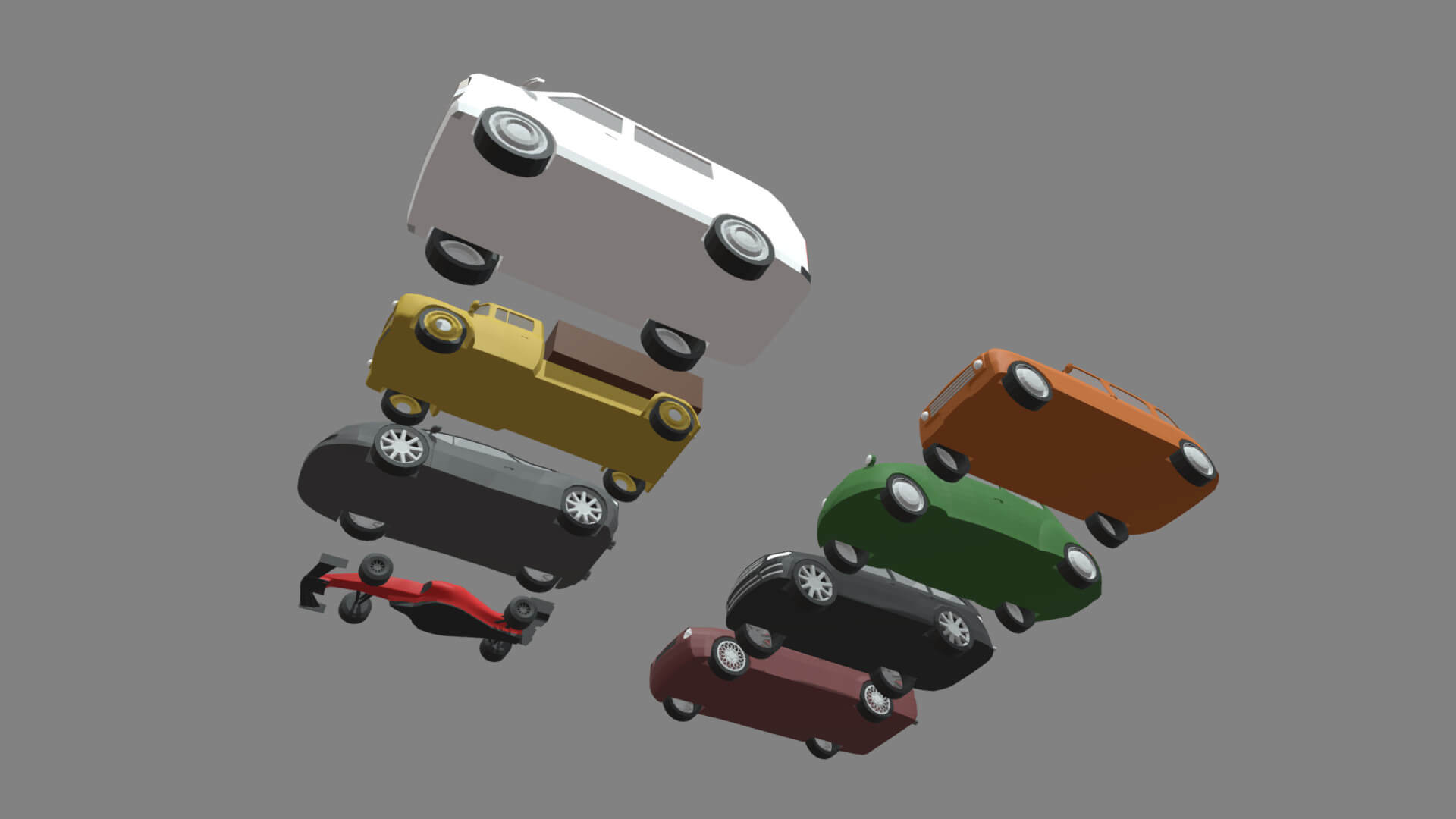 Low Poly Cars Pack 01 - 3D Model by ViperJr3D