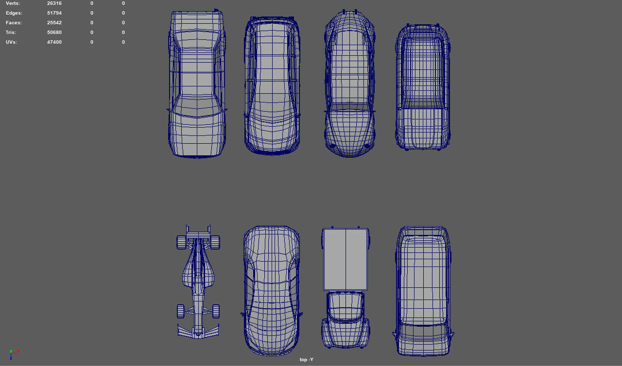 Low Poly Cars Pack 01 - 3D Model by ViperJr3D