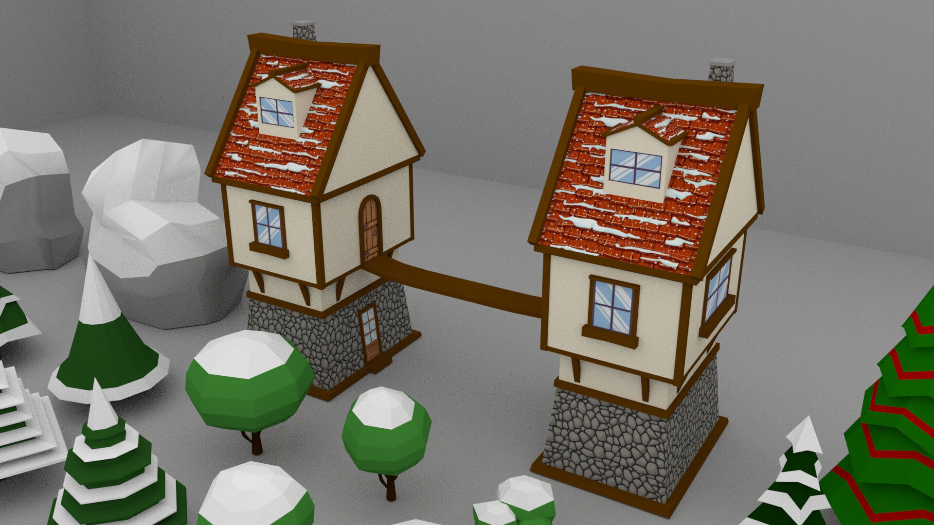 Low Poly Christmas Pack 01 - 3D Model by ViperJr3D