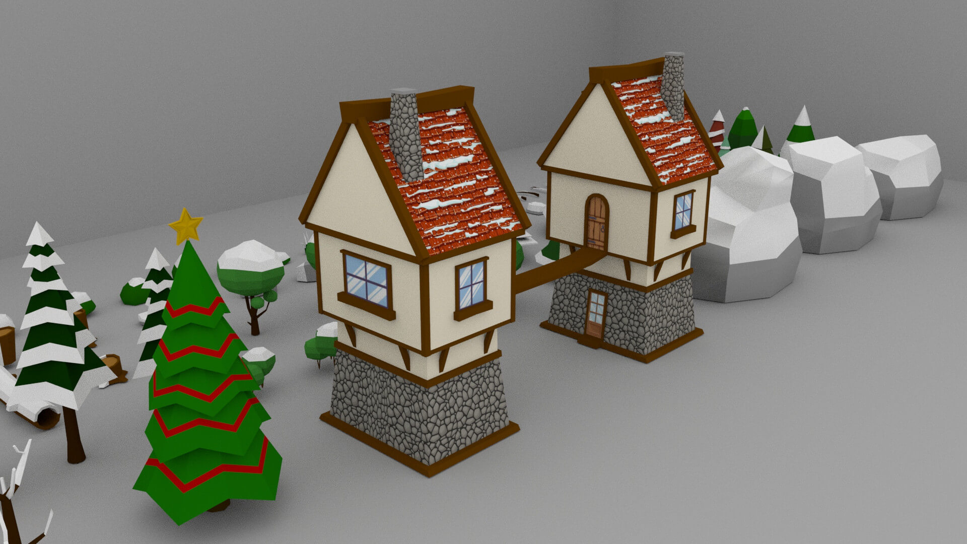 Low Poly Christmas Pack 01 - 3D Model by ViperJr3D