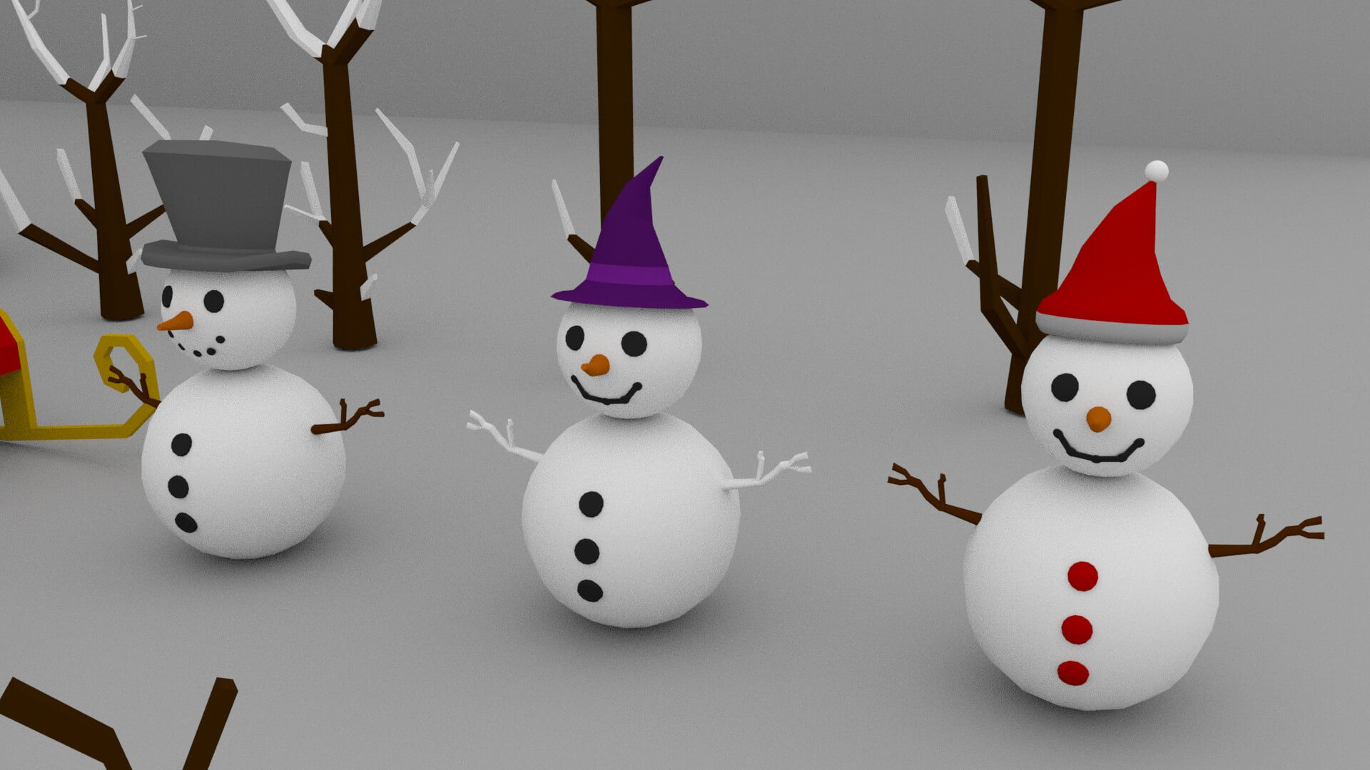 Low Poly Christmas Pack 01 - 3D Model by ViperJr3D